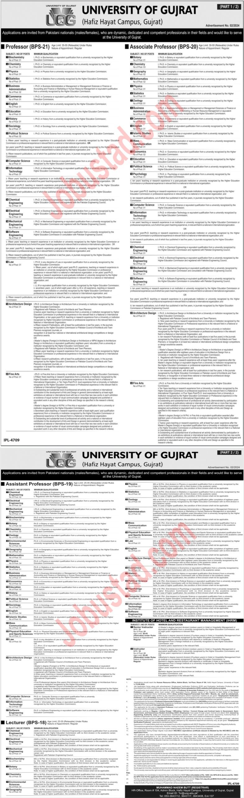 Latest University of Gujrat Jobs May 2024-UOG Jobs Latest University of Gujrat Jobs May 2024-UOG Jobs